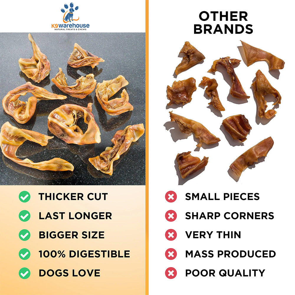 Pig Ear Strips for Dogs: Natural Made, Healthy Dog Treats – K9warehouse.com